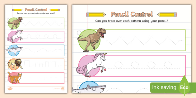 Pencil Control Activity Sheet (teacher made)