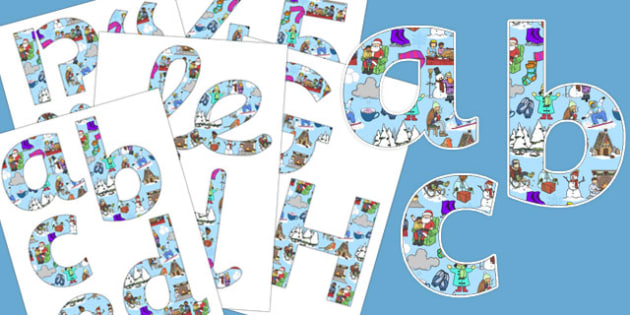 Winter Themed Display Letters and Numbers Pack