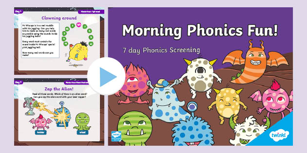 Phonics Activities | Morning Fun | 7 Day Phonics Screening