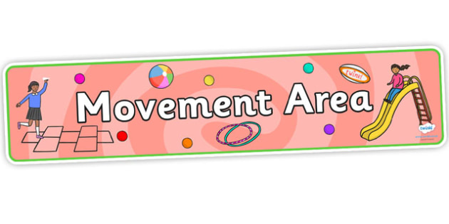 FREE! - 👉 Movement Area Display Banner (teacher made)