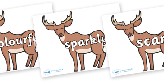 FREE! - Wow Words on Deer (teacher made)