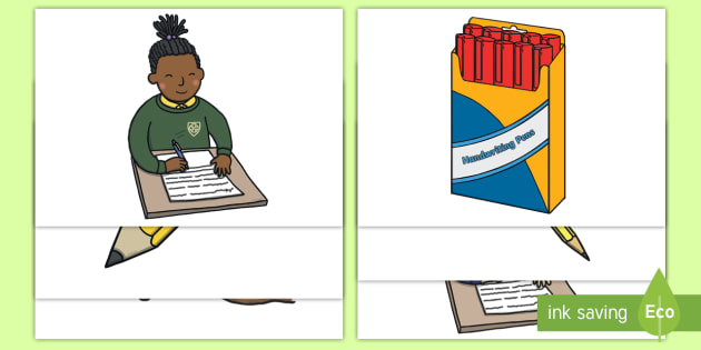 Handwriting Cut-Outs (teacher made)