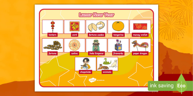 Lunar New Year Word Mat | SEND | Twinkl Inclusion