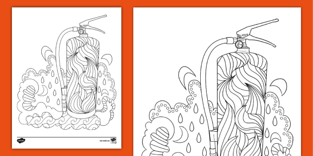 fire extinguisher coloring pages
