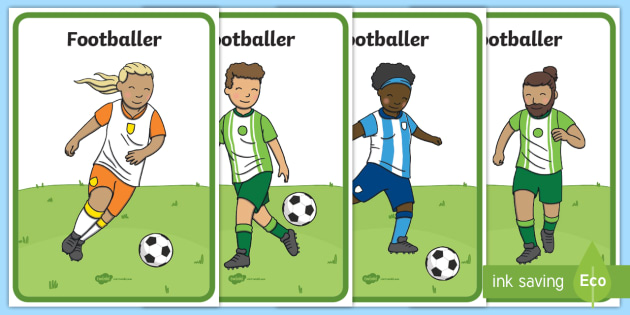 FREE! - Footballers A4 Display Posters (teacher made)