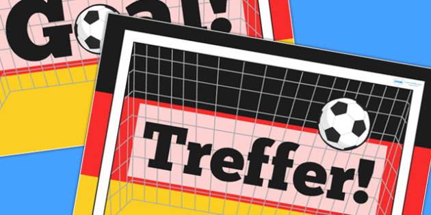 German Goal Display Poster (teacher made)