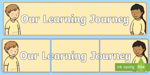 Our Learning Journey Neutral-Themed Display Banner