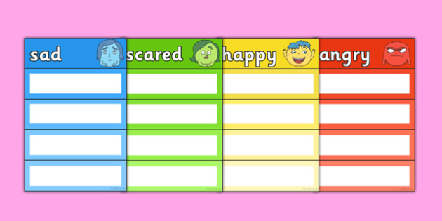 Emotions Vocabulary Cards - Emotions, Vocabulary, Cards, Sad