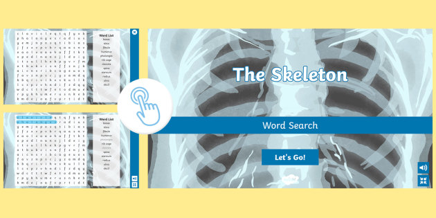 Interactive Skeleton KS2 Word Search | Twinkl Resources