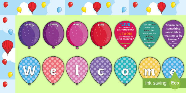 Ultimate Balloons Classroom Display Pack