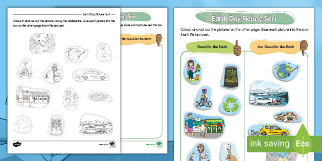 Earth Day Picture Sort Activity (teacher made)