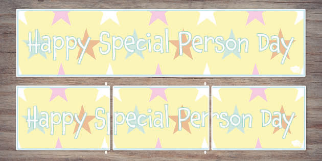 Special Person Banner | Twinkl Party (teacher made)