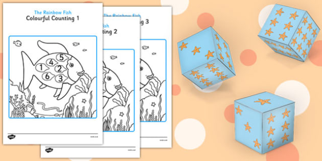 Colourful Counting Resource Pack to Support Teaching on The Rainbow Fish