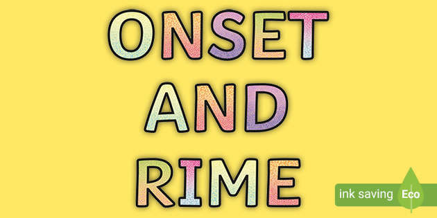 Onset and Rime Display Letters (teacher made)