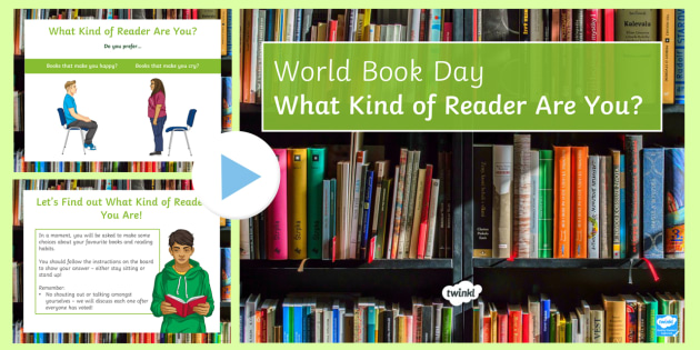 World Book Day: What Kind of Reader Are You? PowerPoint