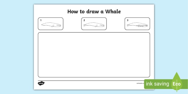 FREE! - How to Draw a Whale (teacher made)