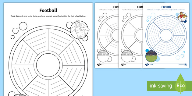 Footy Colours Day Fact Wheel Differentiated Worksheet