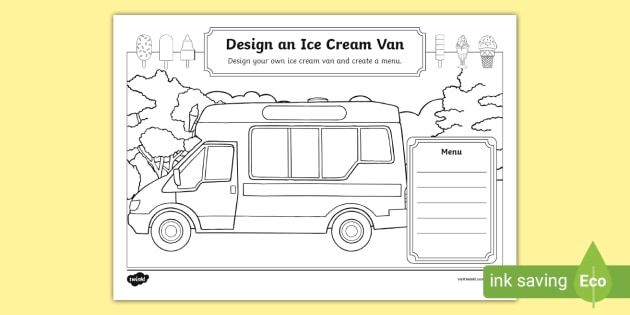 Design Your Own Ice Cream Van Activity (Teacher-Made)