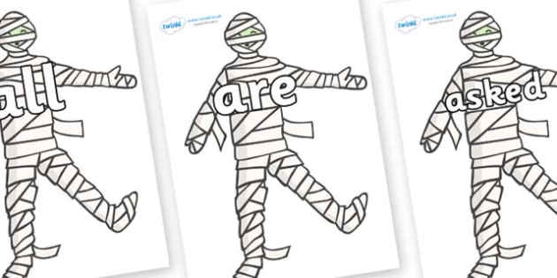 FREE! - Tricky Words on Mummy (Plain) (teacher made)