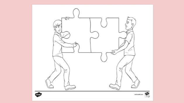 FREE! - Teamwork Colouring Sheet | Colouring Sheets