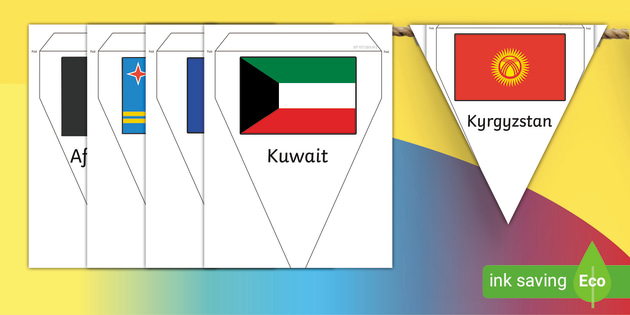 World Flag Country Bunting (teacher made)