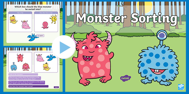👉 Monster Sorting PowerPoint (teacher made)