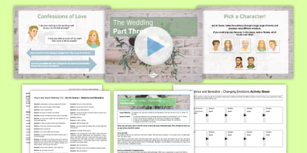 GCSE Much Ado About Nothing Lesson Pack 15: The Wedding Part 3