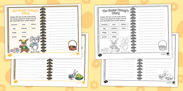 Easter Writing Frames | twinkl.com.au