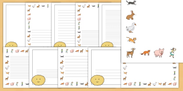 The Runaway Pancake Story Page Border Pack