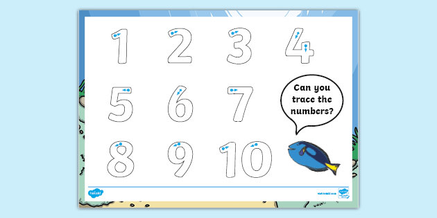 Under the Sea Adventure Themed Number Formation Activity Sheet