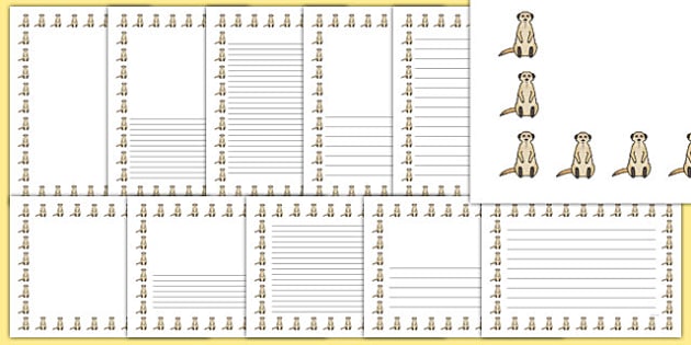 Meerkat Page Border