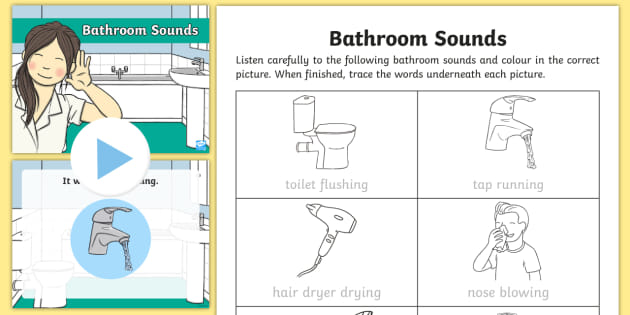 First and Second Class Bathroom Sounds Activity Pack