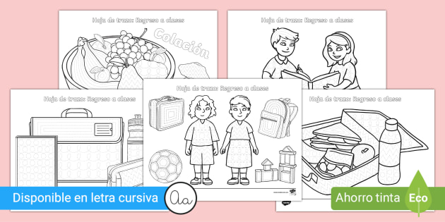 Hoja de Trazo: Regreso a clases (teacher made)