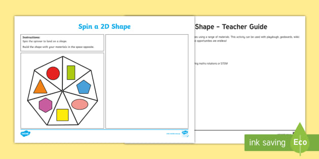 Spin a 2D Shape Game