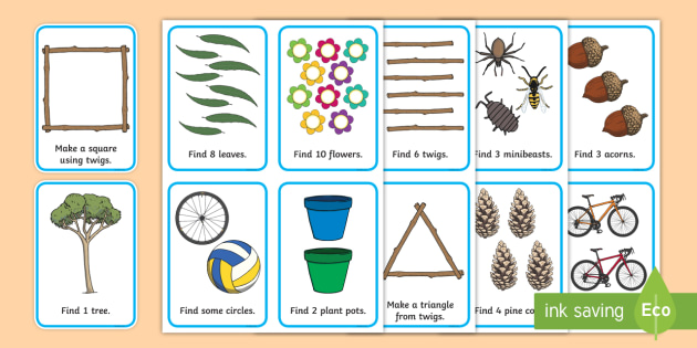 Outdoor Maths Trail Cards (creat de profesori)