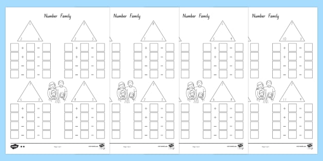 Number Family Activity Pack (teacher made)