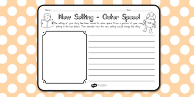 New Setting Outer Space Comprehension Worksheet - worksheets