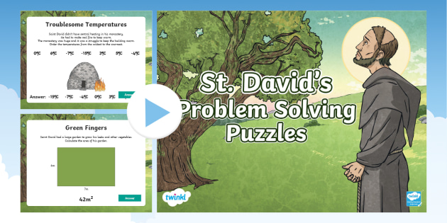 St David’s Day: Problem Solving Puzzles (teacher made)