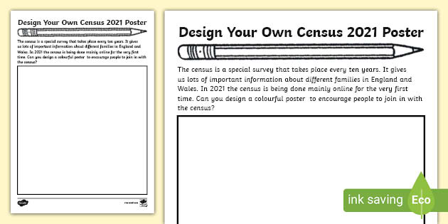 Census 2021 - KS1 Activity - Poster Design