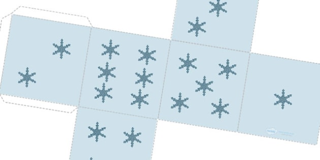 FREE! - Snowflake Dice Net (teacher made)