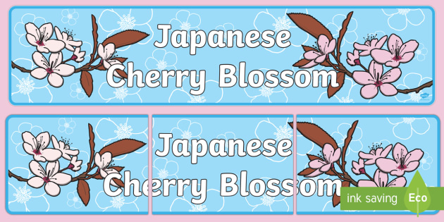 Japanese Cherry Blossom Display Banner (teacher made)