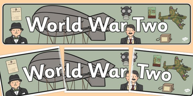 World War Two Display Banner - display, banner, world war two