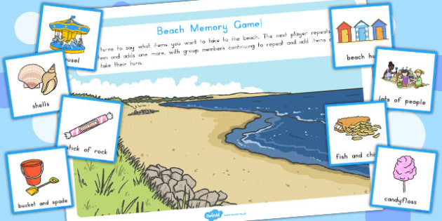 Beach Memory Game (teacher made)