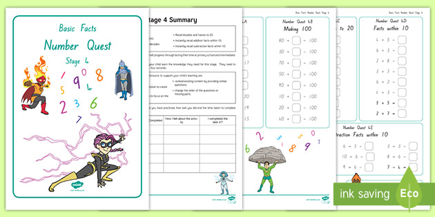 Stage 4 Number Knowledge Quest Activity Booklet
