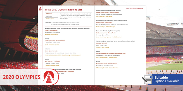 Olympic Books for Tokyo 2020 | Tokyo 2020 | Beyond English