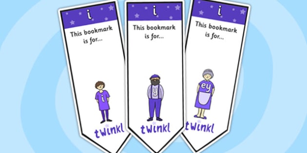i Sound Family Editable Bookmarks - i sound family, editable bookmarks