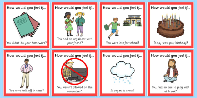'How Would You Feel if...?' Cards (teacher made)