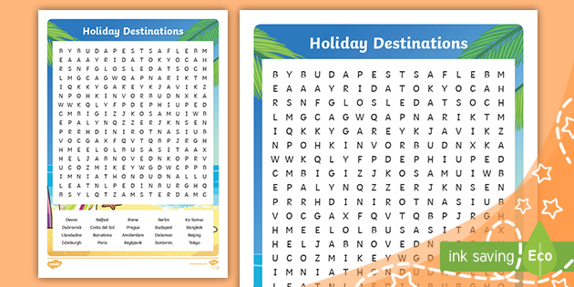 Hard Holiday Word Search - Holiday Resources - Twinkl