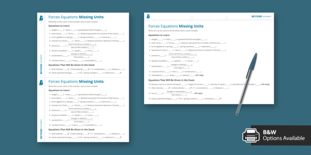 Physics Forces Revision | twinkl.com.au