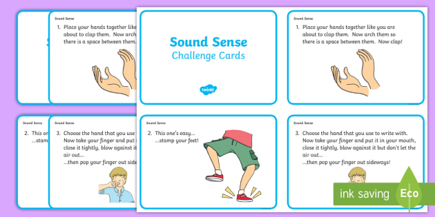 Sound Sense Challenge Cards